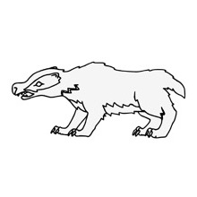 Badger - Traceable Heraldic Art