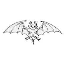 Bat - Traceable Heraldic Art