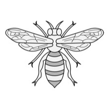 Bee - Traceable Heraldic Art