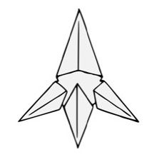 Caltrop - Traceable Heraldic Art