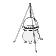 Tripod - Traceable Heraldic Art