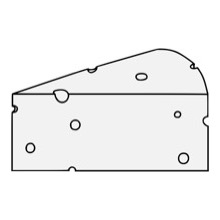 Cheese - Traceable Heraldic Art