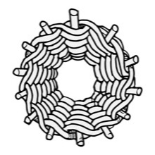 Circular Wicker Fence - Traceable Heraldic Art