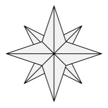Compass Star - Traceable Heraldic Art