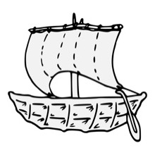 Coracle - Traceable Heraldic Art