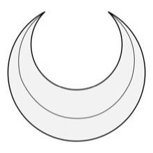 Crescent - Traceable Heraldic Art