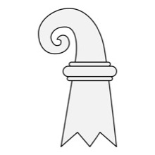 Crozier - Traceable Heraldic Art