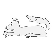 Fox - Traceable Heraldic Art