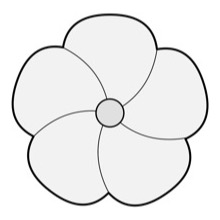 Geranium - Traceable Heraldic Art