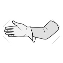 Gloved Arm - Traceable Heraldic Art