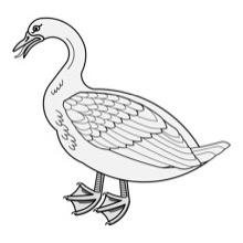 Goose - Traceable Heraldic Art