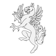 Hippogriff - Traceable Heraldic Art