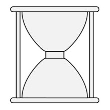 Hourglass - Traceable Heraldic Art