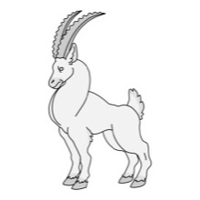 Ibex - Traceable Heraldic Art