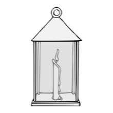 Lantern - Traceable Heraldic Art