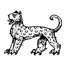 Leopard - Traceable Heraldic Art