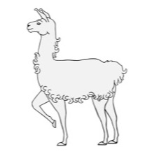 Llama - Traceable Heraldic Art