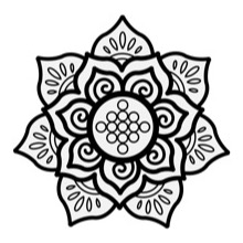 Lotus - Traceable Heraldic Art