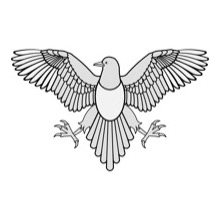 Magpie - Traceable Heraldic Art