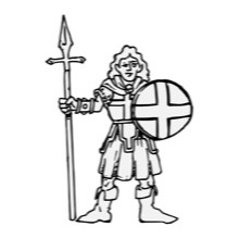 Man - Traceable Heraldic Art