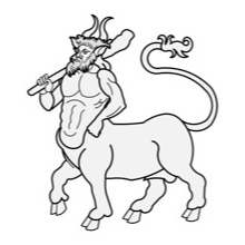 Minotaur - Traceable Heraldic Art