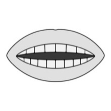 Mouth - Traceable Heraldic Art