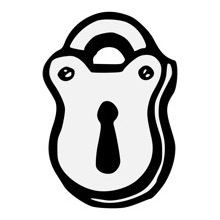 Padlock - Traceable Heraldic Art