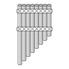 Panpipe - Traceable Heraldic Art