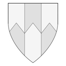 Party of Six Per Fess - Traceable Heraldic Art