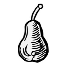 Pear - Traceable Heraldic Art