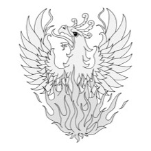 Phoenix - Traceable Heraldic Art