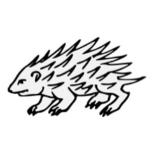 Porcupine - Traceable Heraldic Art