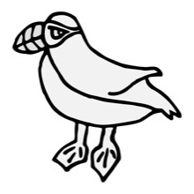 Puffin - Traceable Heraldic Art