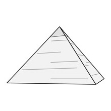 Pyramid - Traceable Heraldic Art