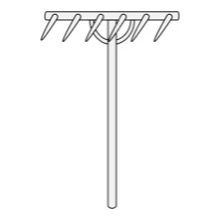 Rake - Traceable Heraldic Art