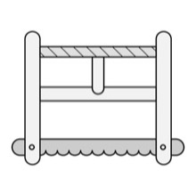 Saw - Traceable Heraldic Art
