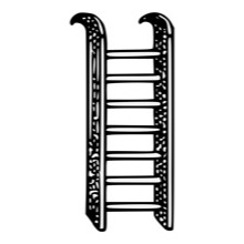 Scaling Ladder - Traceable Heraldic Art