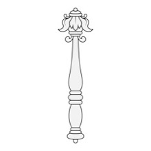 Scepter - Traceable Heraldic Art