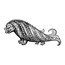 Sea-Boar - Traceable Heraldic Art