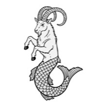Sea-Goat - Traceable Heraldic Art
