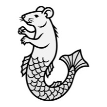 Sea-Mouse - Traceable Heraldic Art