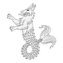 Sea-Wolf - Traceable Heraldic Art