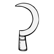 Sickle - Traceable Heraldic Art