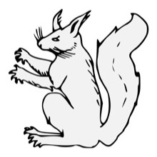 Squirrel - Traceable Heraldic Art