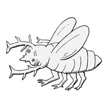 Stag Beetle - Traceable Heraldic Art