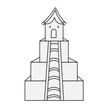 Stepped Pyramid - Traceable Heraldic Art