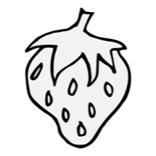 Strawberry - Traceable Heraldic Art