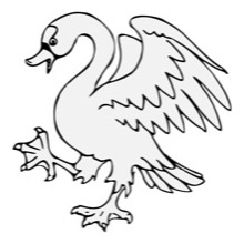 Swan - Traceable Heraldic Art