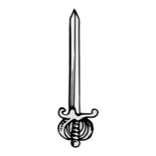 Sword - Traceable Heraldic Art