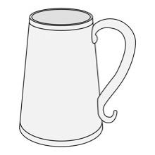 Tankard - Traceable Heraldic Art